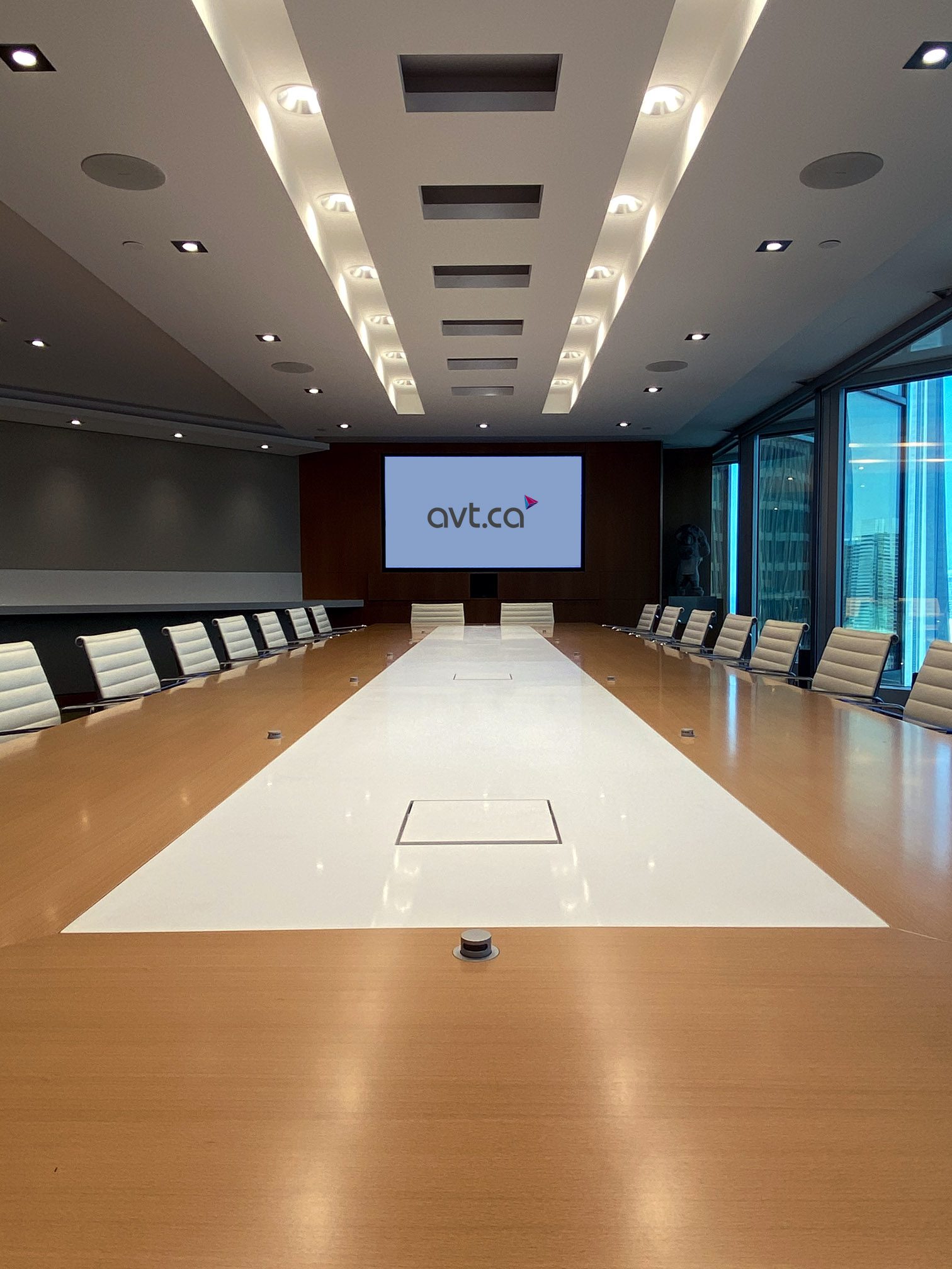 Boardroom AV Installation - AVT.ca - thoughtful AV starts here